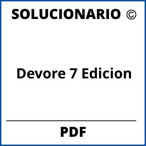 Solucionario Jay Devore 7Ma Edicion