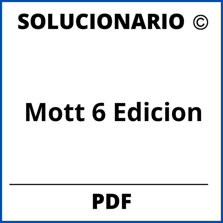 Solucionario Mott 7Ma Edicion Pdf